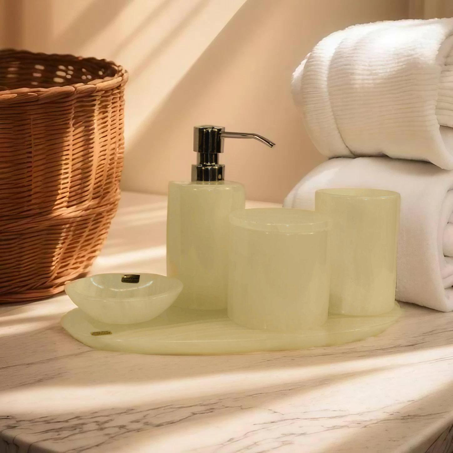 Loon Peak® 6Pc Angelic Onyx Bath Accessory Set | Wayfair