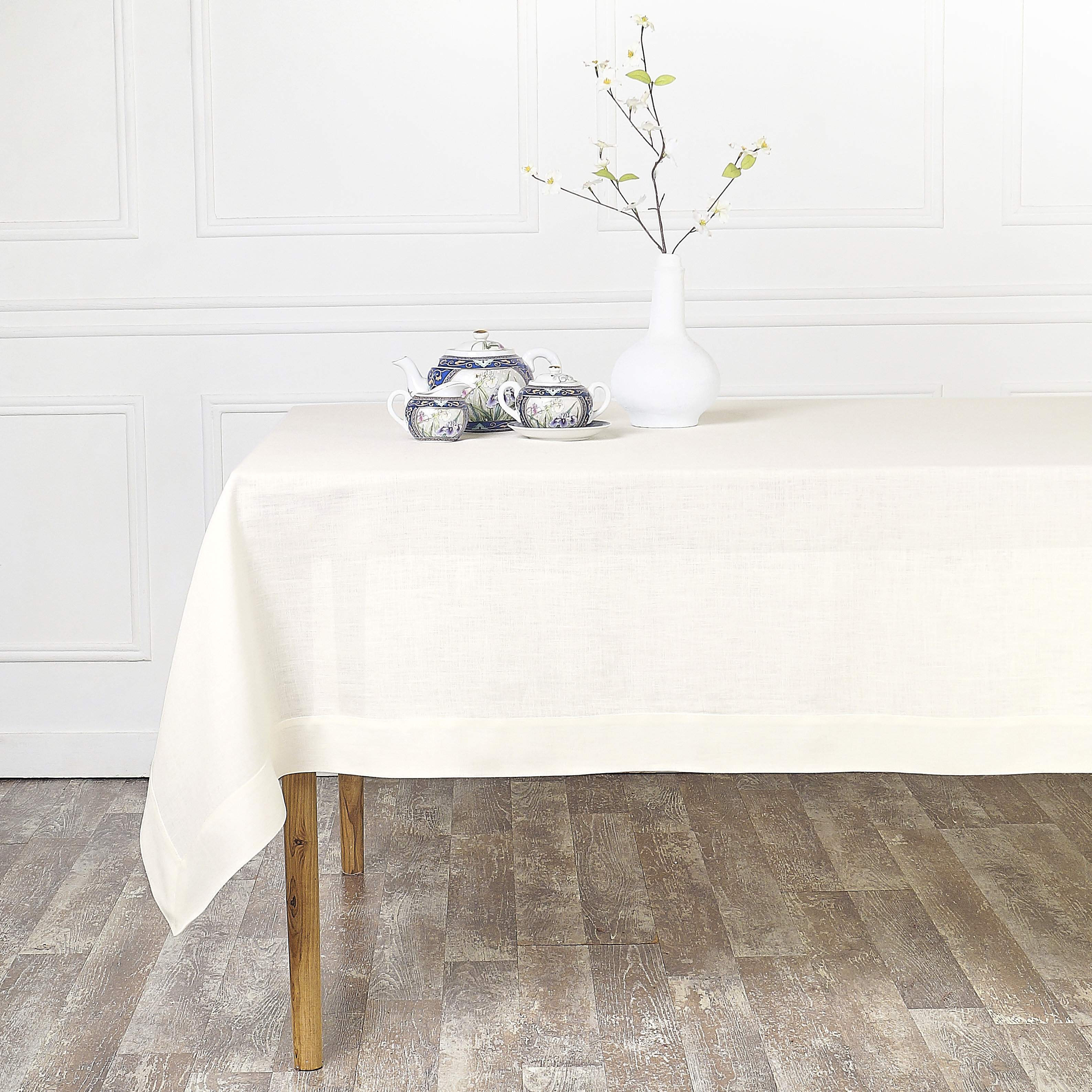 DMoksha D'Moksha Homes Mitered Corner Linen Tablecloth - Wayfair Canada
