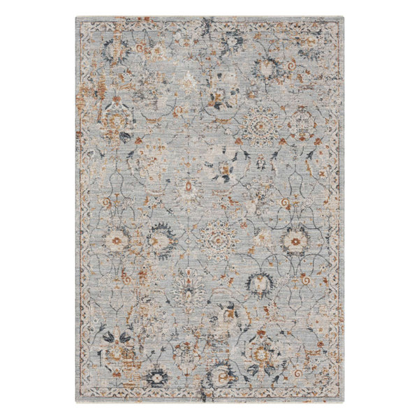 Bungalow Rose Manor Persian Floral Area Rug & Reviews | Wayfair