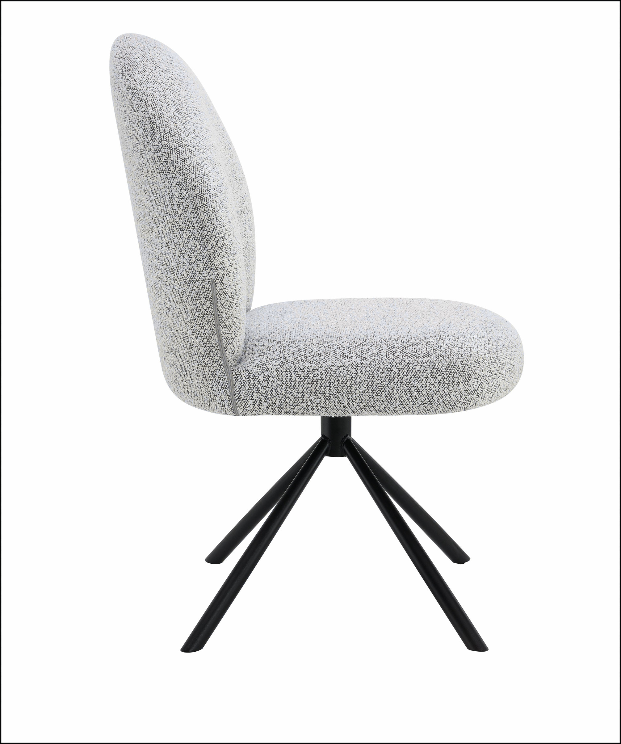 Hokku Designs Lawton Boucle Side Chair with Swivel, Set of 2 ...