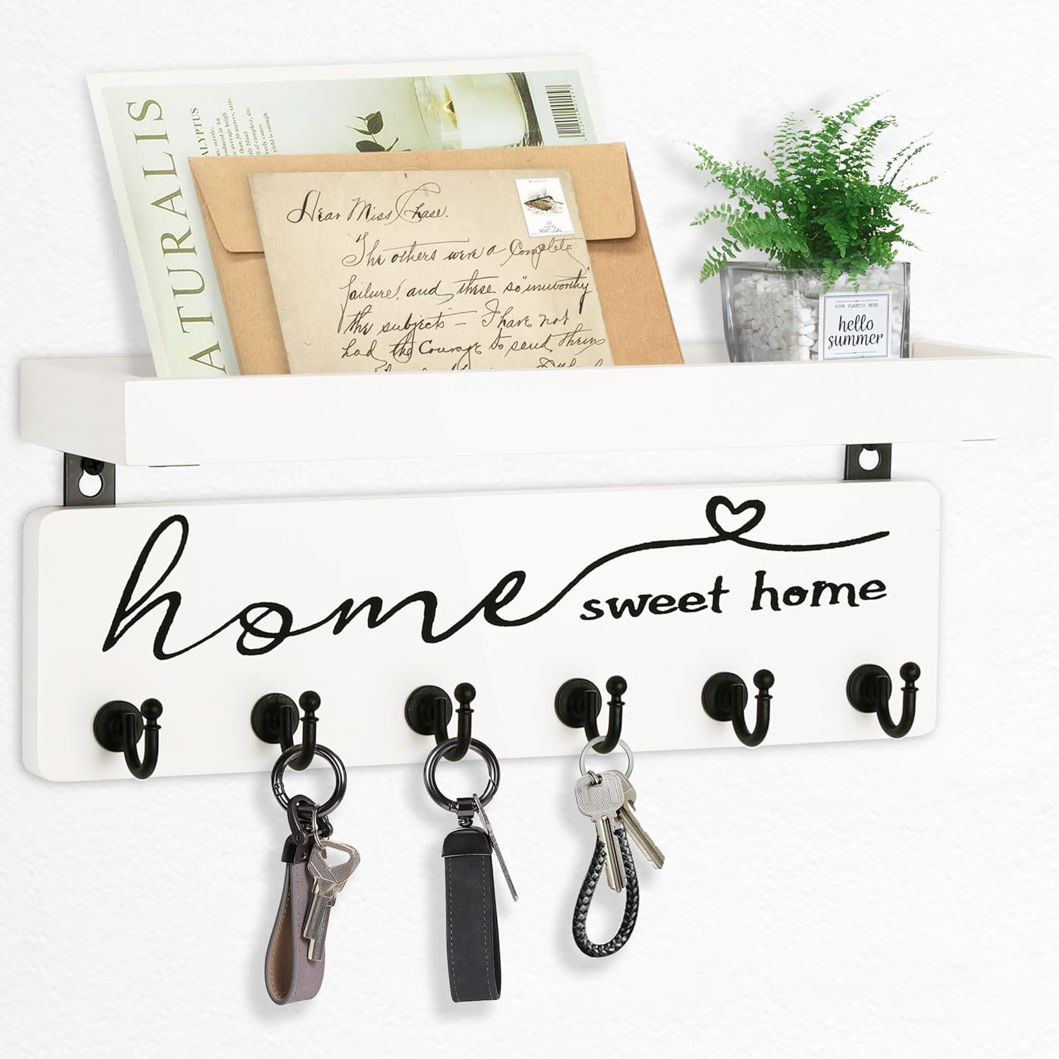 August Grove® Key Holder for Wall Decorative, Key Rack for Wall, Key ...