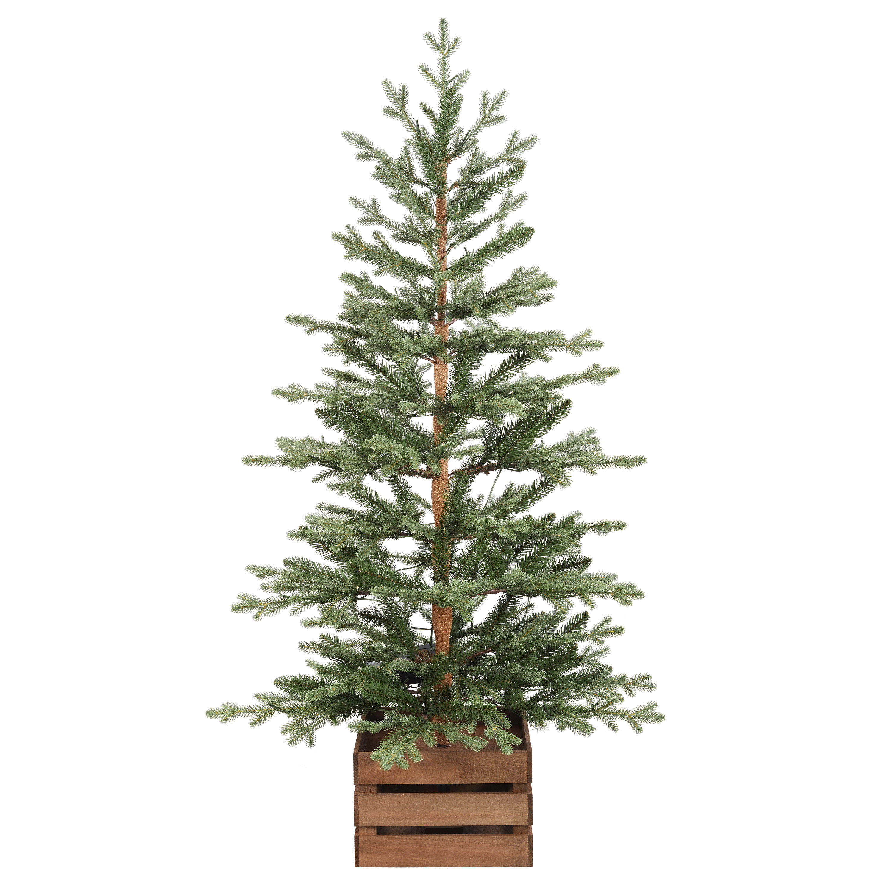 Haute Decor 4.5 Ft. Alberta Alpine Potted Tree with 120 Warm White LED ...