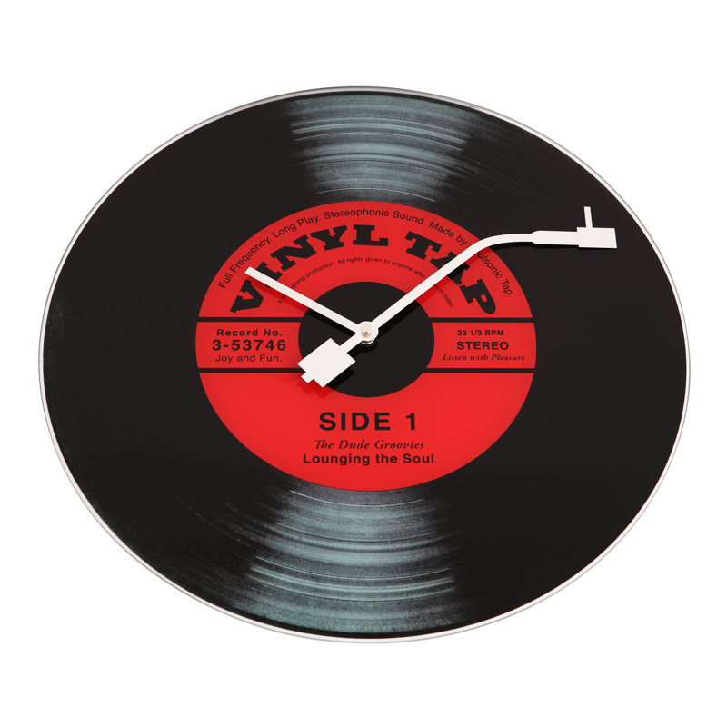 Red Barrel Studio Nollan Vinyl Tap 16.93" Record Wall Clock & Reviews ...