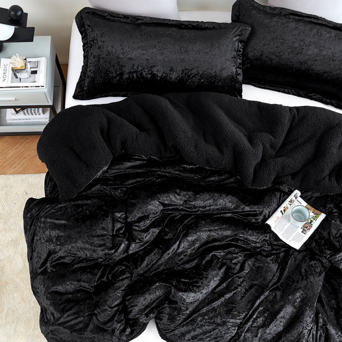 Coma Inducer Velvet Crush Coma Inducer Oversized Comforter Set | Wayfair