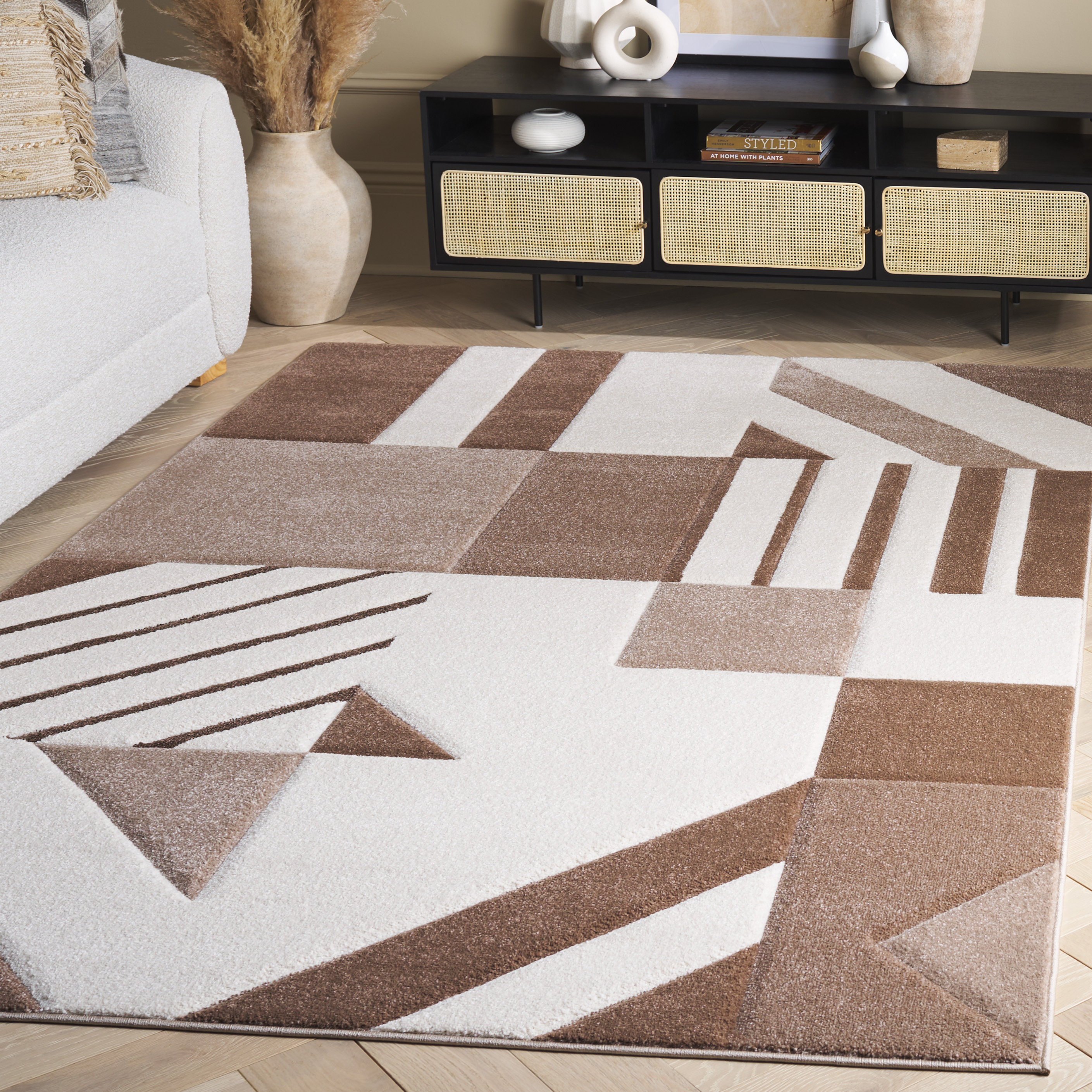Wrought Studio™ Jeromie Performance Geometric Rug | Wayfair