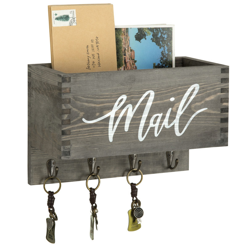 Gracie Oaks Orazia Solid Wood Wall Organizer | Wayfair