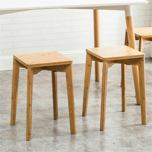 Norden Home Carnell Solid Wood Accent Stool | Wayfair.co.uk