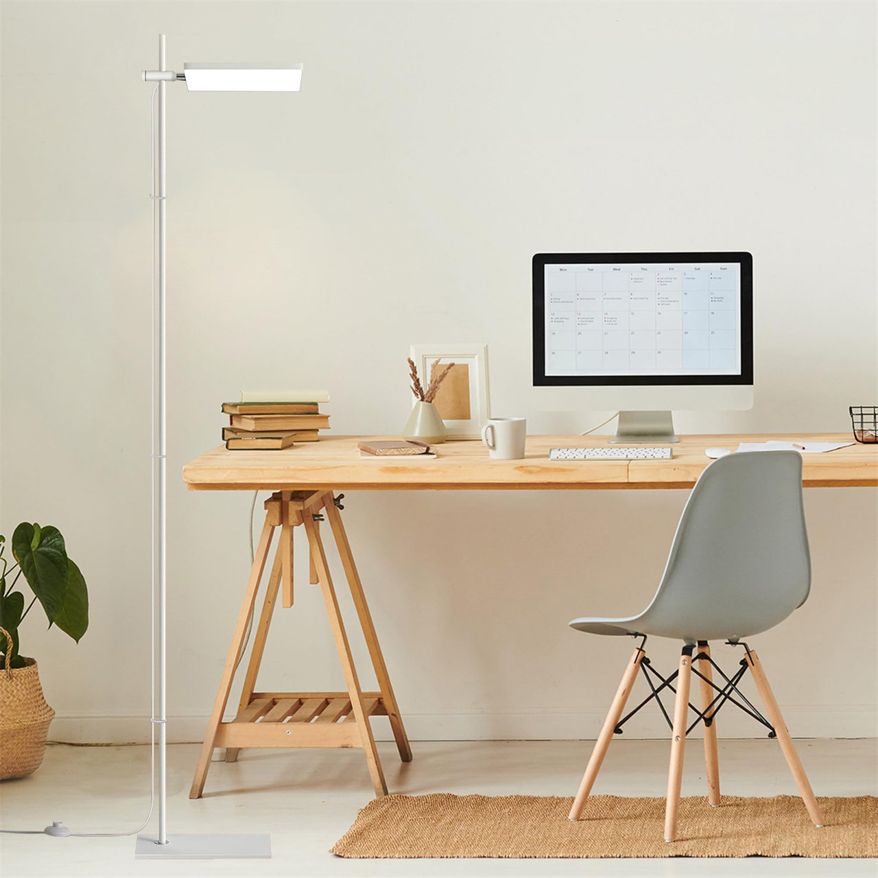 Ebern Designs Modern 360-Degree Rotatable Sky LED Floor Lamp - Wayfair ...