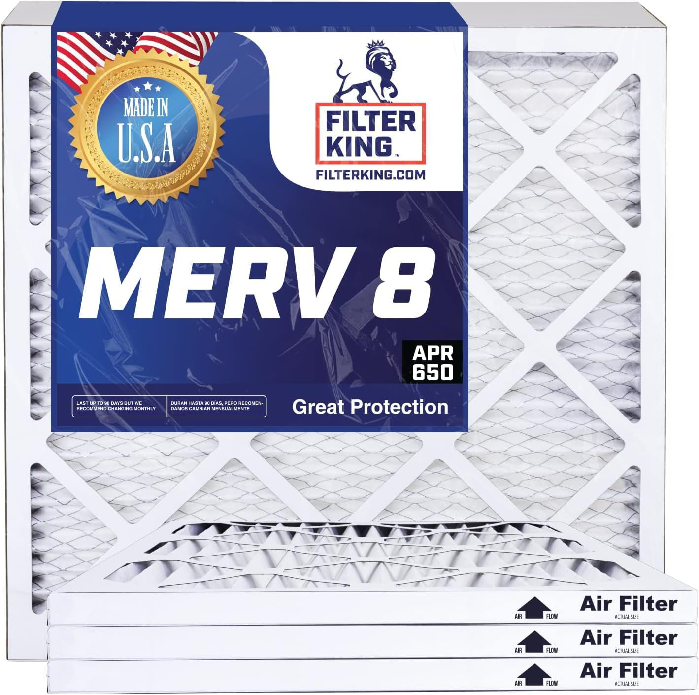 Filter King Air Filter 4-PACK MERV 8 | Wayfair