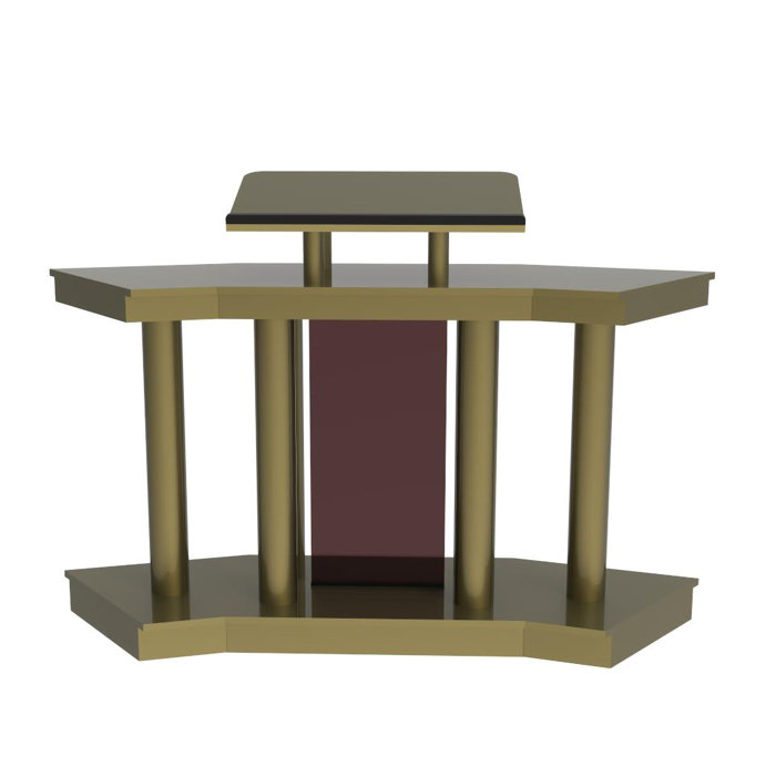 FixtureDisplays Large Church Pulpit, Deluxe Podium Lectern, Debate ...