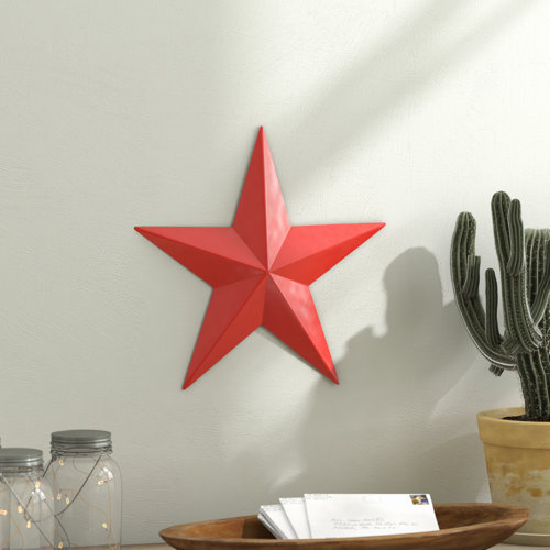 Gracie Oaks 36" Country Rustic Star Outdoor Patio Wall Decoration ...