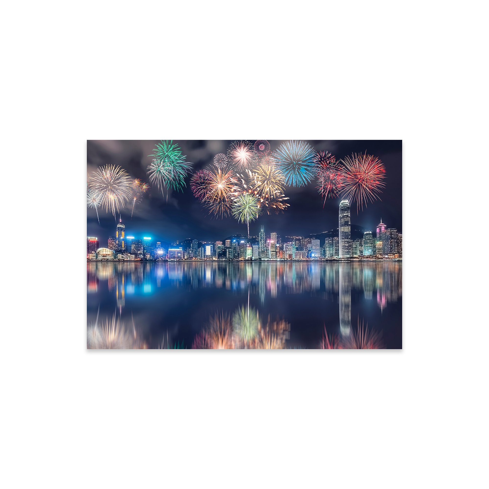 Ebern Designs Hong Kong Fireworks On Plastic/Acrylic by Manjik Pictures ...