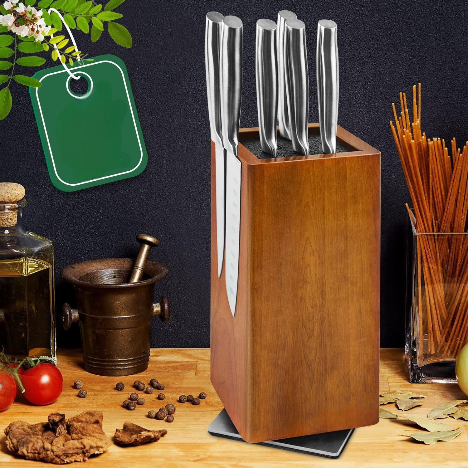FAST APPLIANCES LLC Universal Magnetic Knife Block Without Knives-360 ...