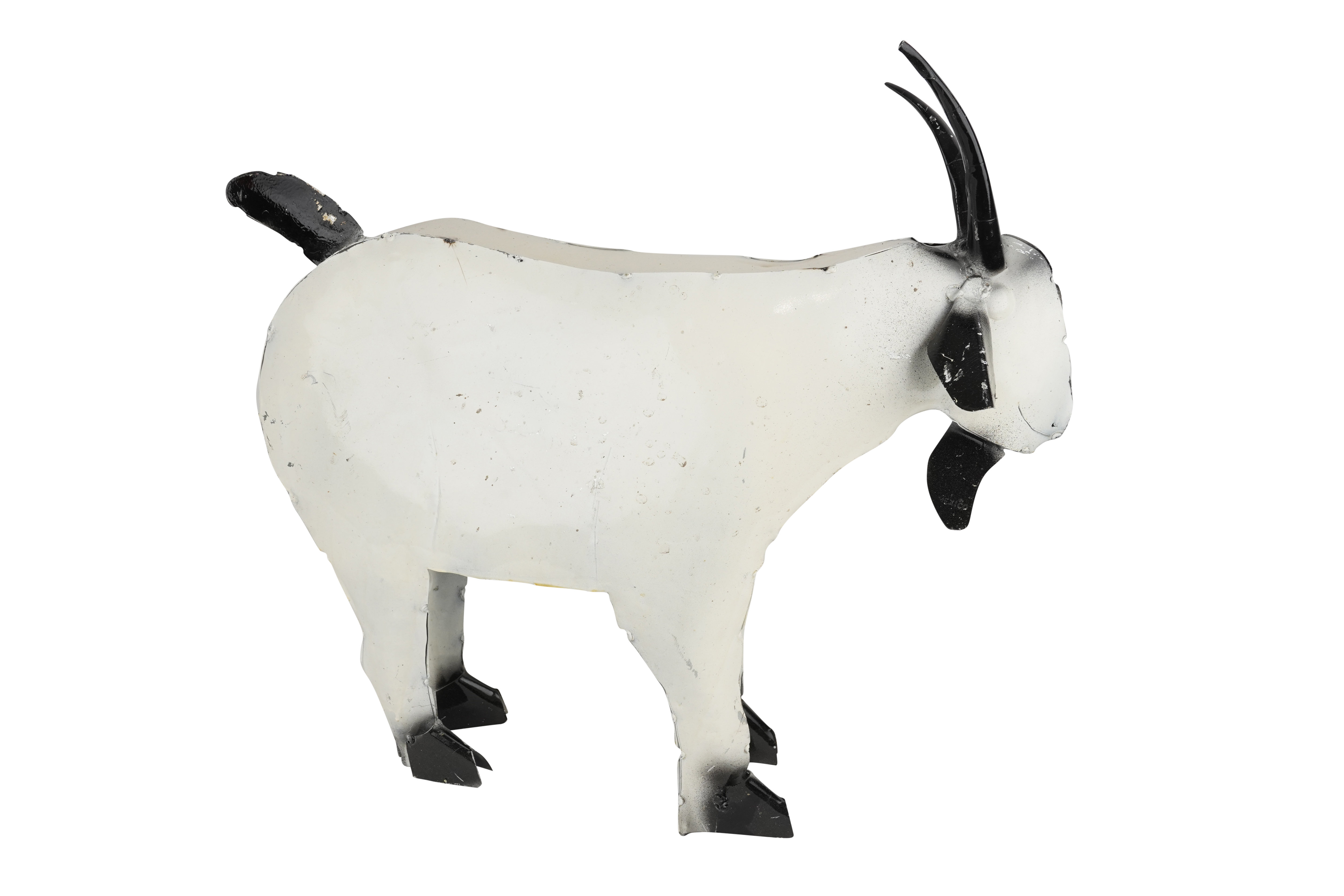 August Grove® Basilico Medium Recycled Metal Goat Statue & Reviews ...
