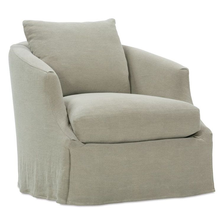 Rowe Furniture Slipcovered Swivel Armchair | Perigold