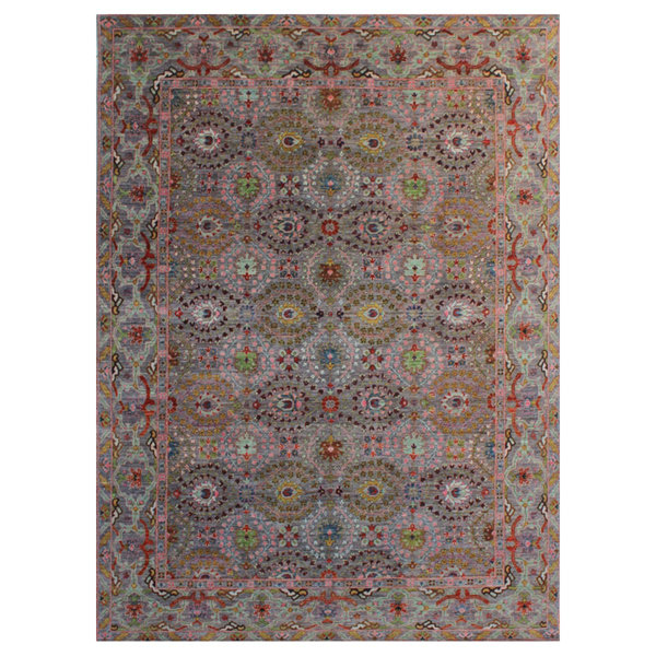 Bokara Rug Co., Inc. One-of-a-Kind 9' X 11'7" Area Rug in Light Gray ...