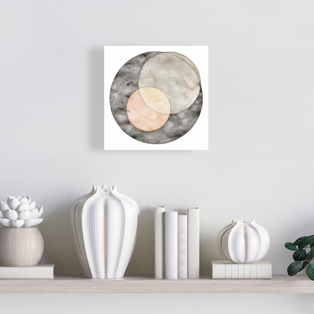 Begin Edition International Inc. Interlocking Beige Illustrative Canvas ...