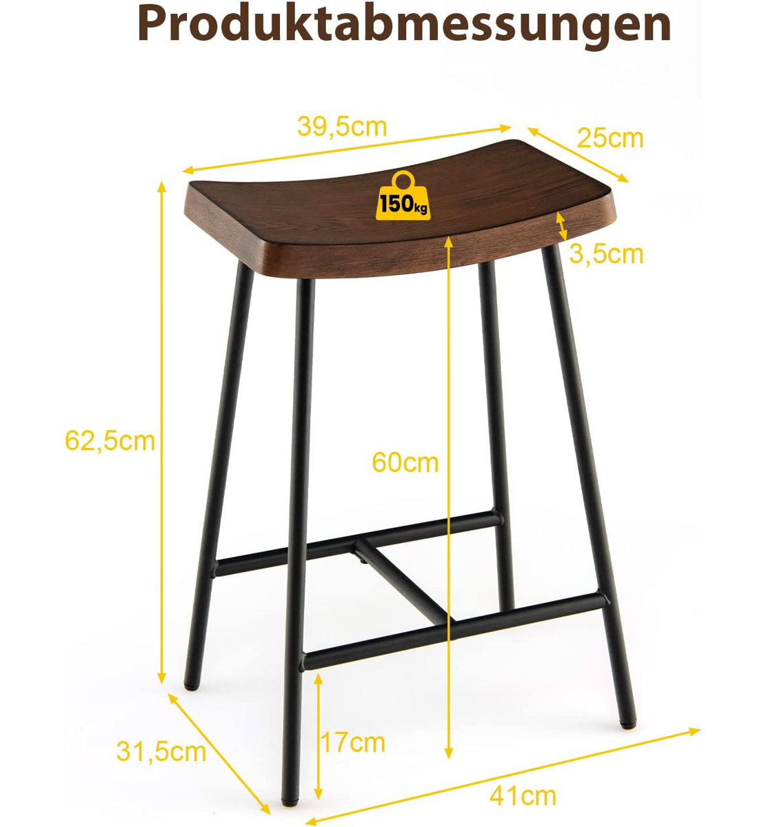 Borough Wharf 60Cm Bar Stool | Wayfair.co.uk