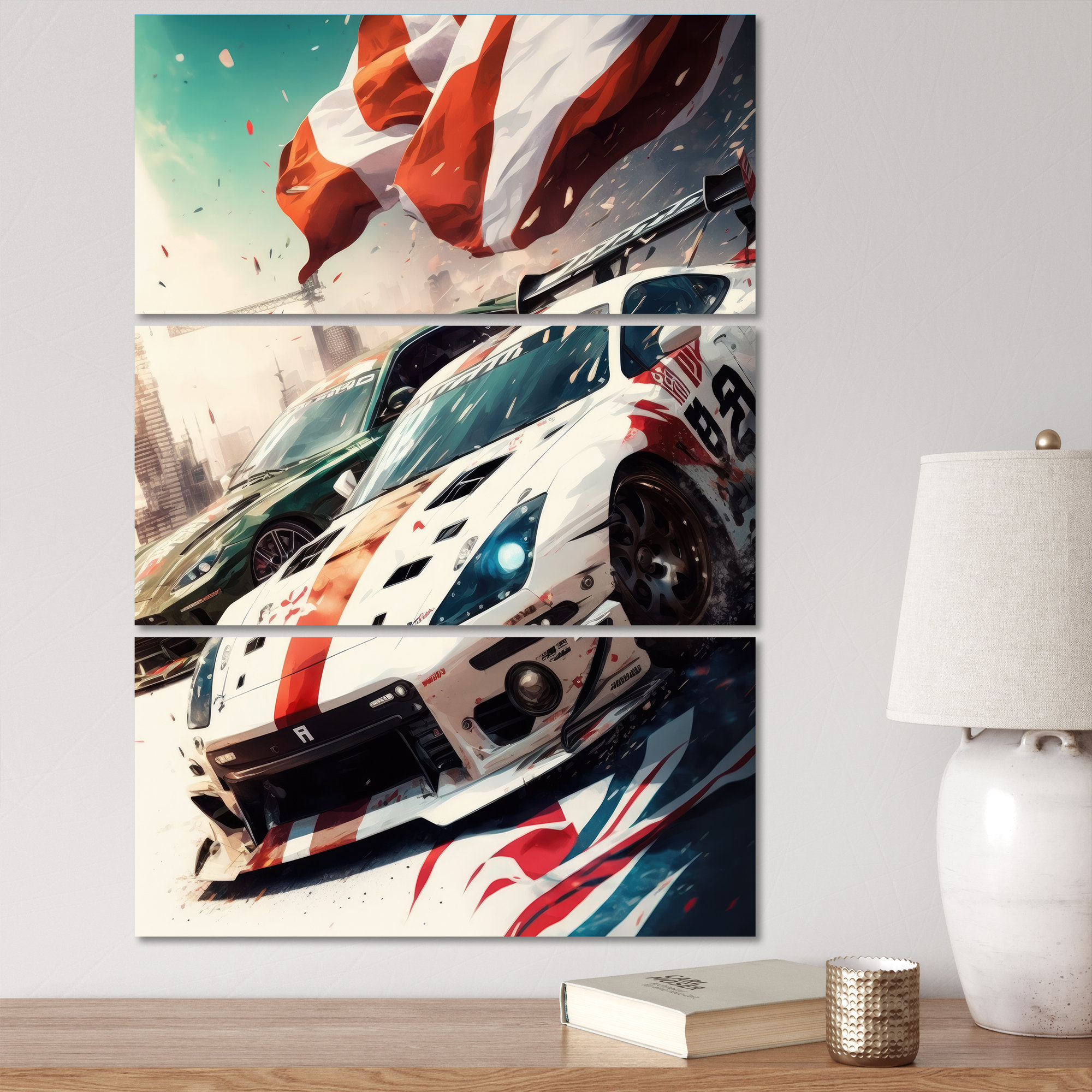 17 Stories Elfredia Tokyo Japan Driving Car IV On Canvas 3 Pieces Print ...