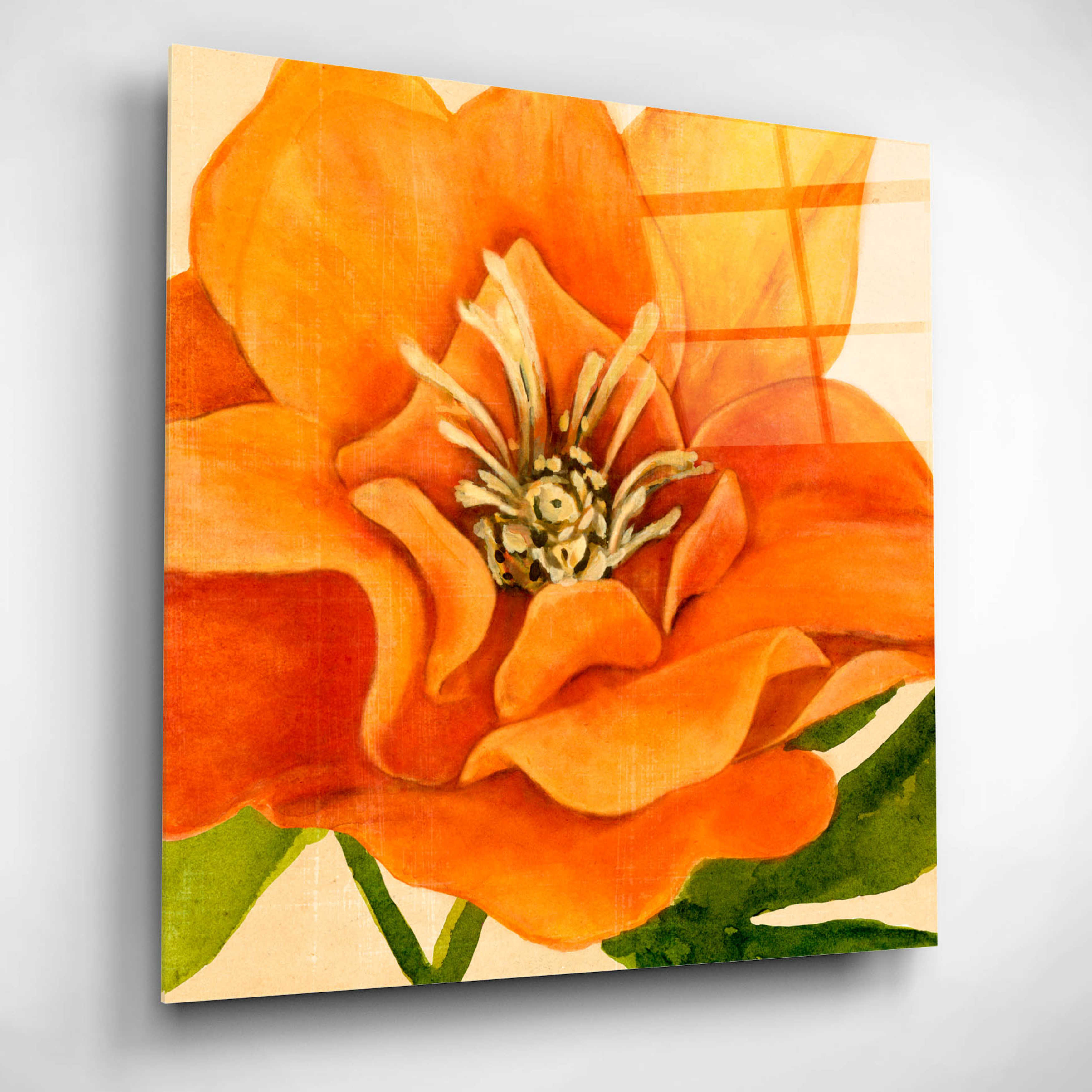 Winston Porter ''Copper Petals II'' By Annie Warren, Acrylic Glass Wall ...