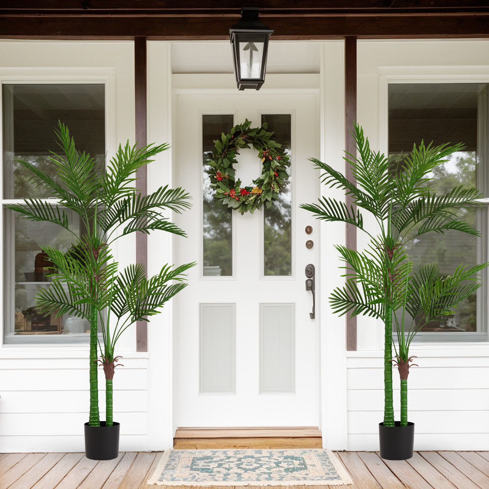 Primrue 6 Ft. 1 - Piece Artificial Palm Tree In Pot Set | Wayfair