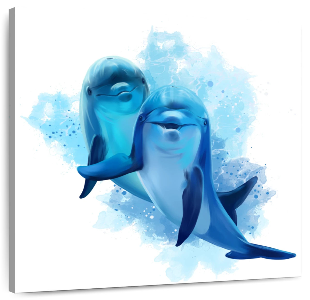 Ebern Designs Brampt Dolphins Splash | Wayfair