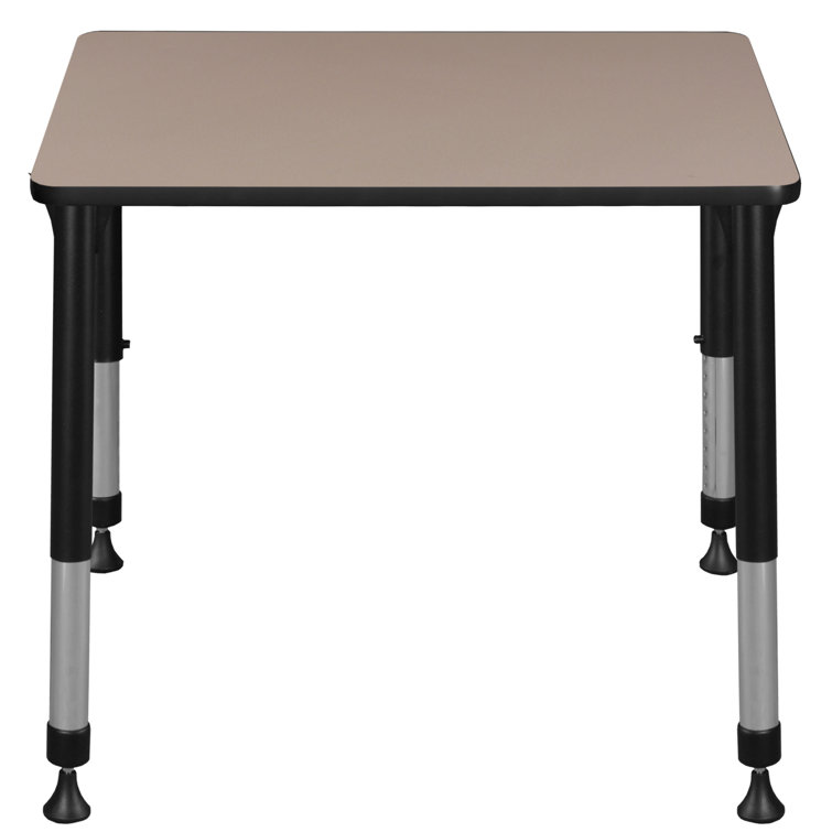 Regency 18.5 x 26 in Rectangle Height Adjustable Classroom School Desk ...