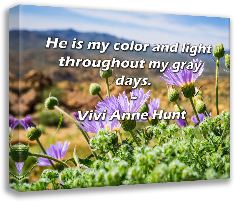 Astoria Grand Gallery Wrapped Canvas By Vivi Anne Hunt: "He is my color ...