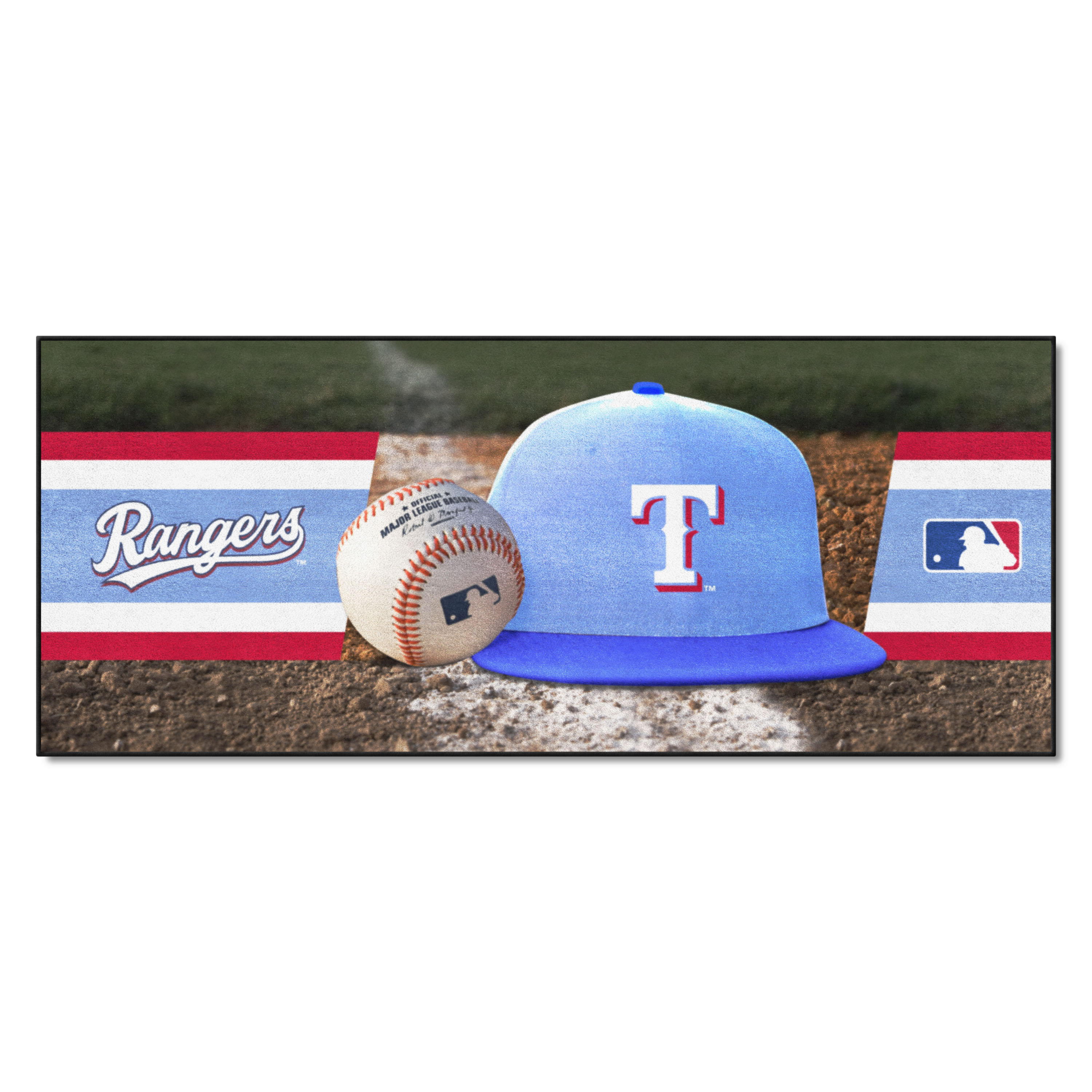 FANMATS Texas Rangers_Texas Rangers Baseball Runner Rug - 30In. X 72In ...