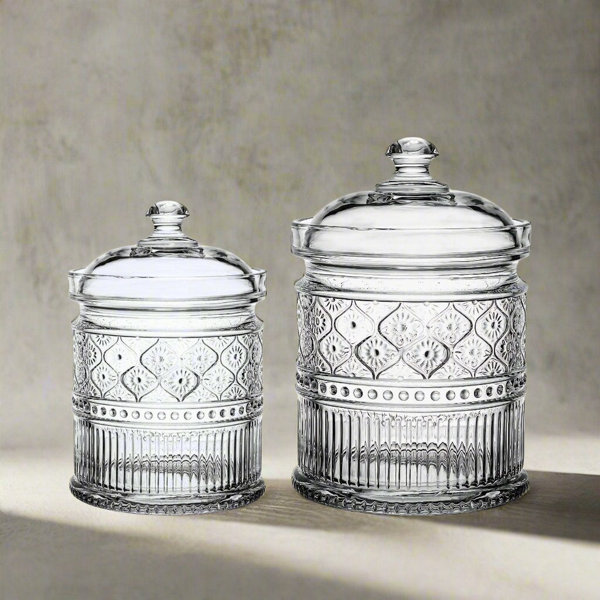 Godinger Silver Art Co Claro Canister Set | Wayfair