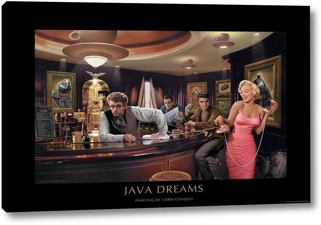 Winston Porter Java Dreams W Border On Canvas by Chris Consani Print ...