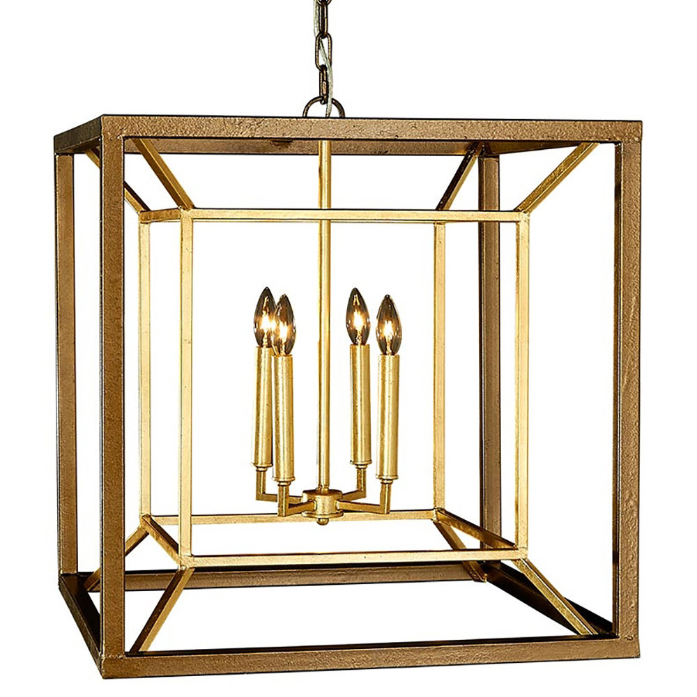 ellahome Naples 4 - Light Lantern Square Chandelier | Wayfair