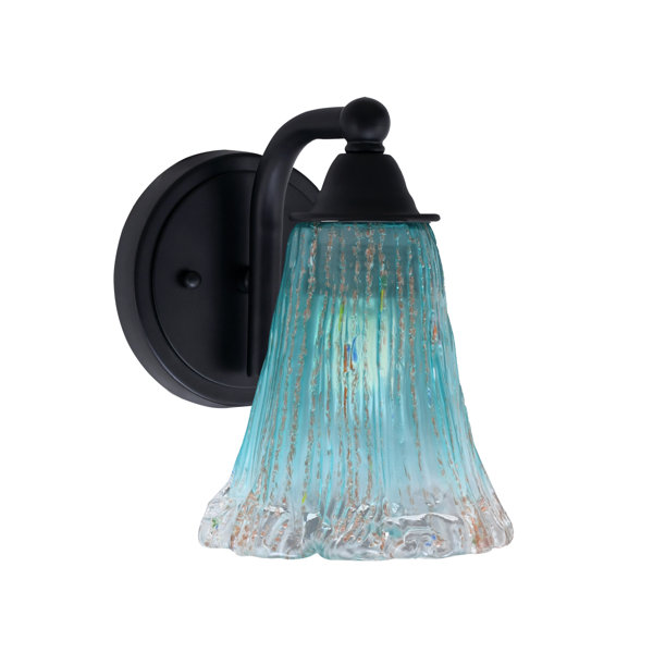 Toltec Lighting Paramount Wall Sconce Shown In Matte Black Finish With ...