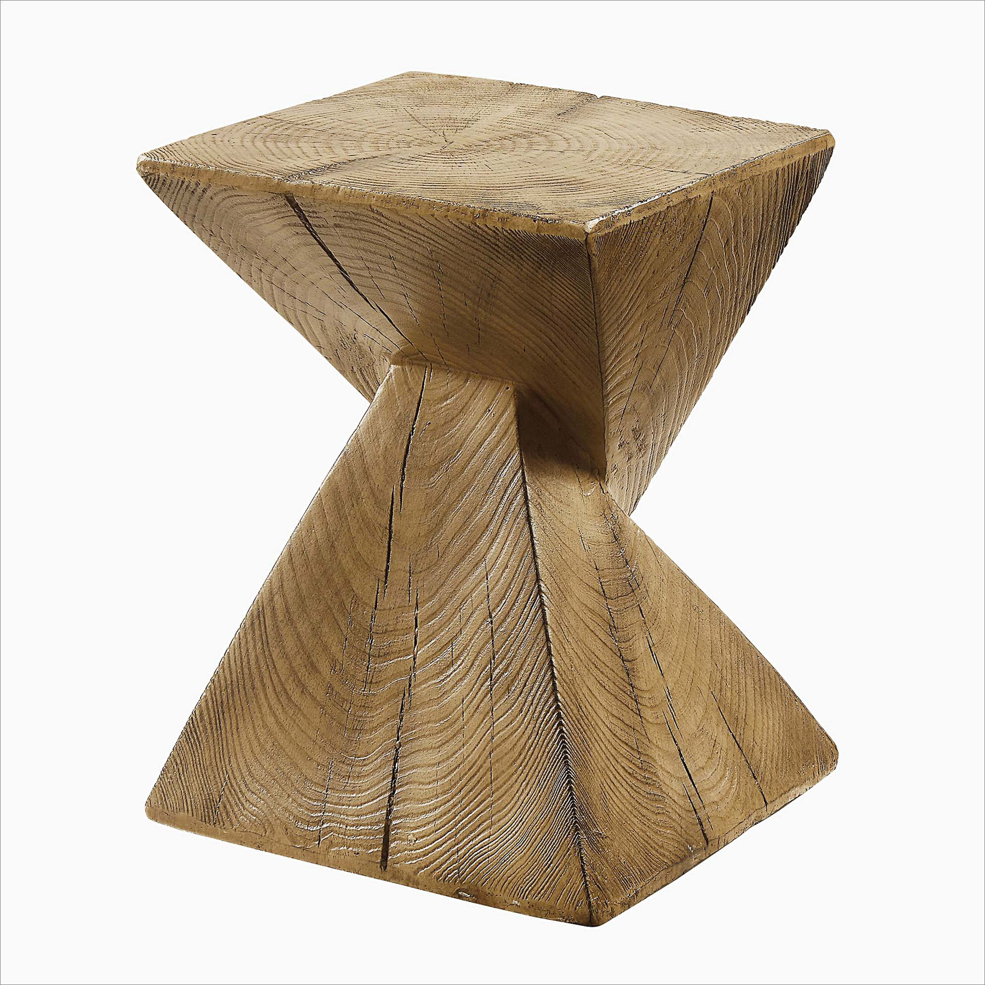 Millwood Pines Oak Accent Table with Pedestal | Wayfair