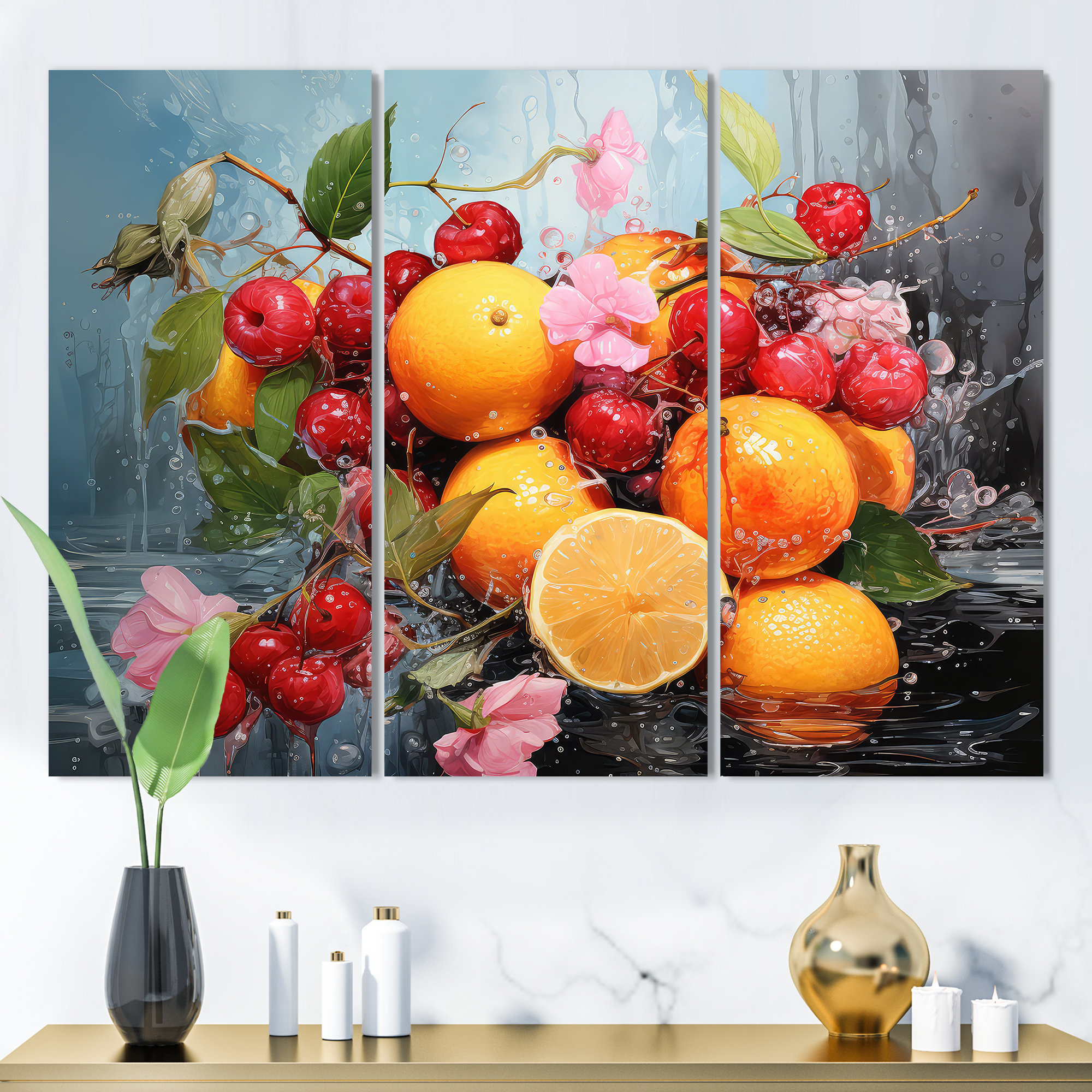 Design Art Citrusy Delight V - Fruits Metal Wall Decor Set - Wayfair Canada