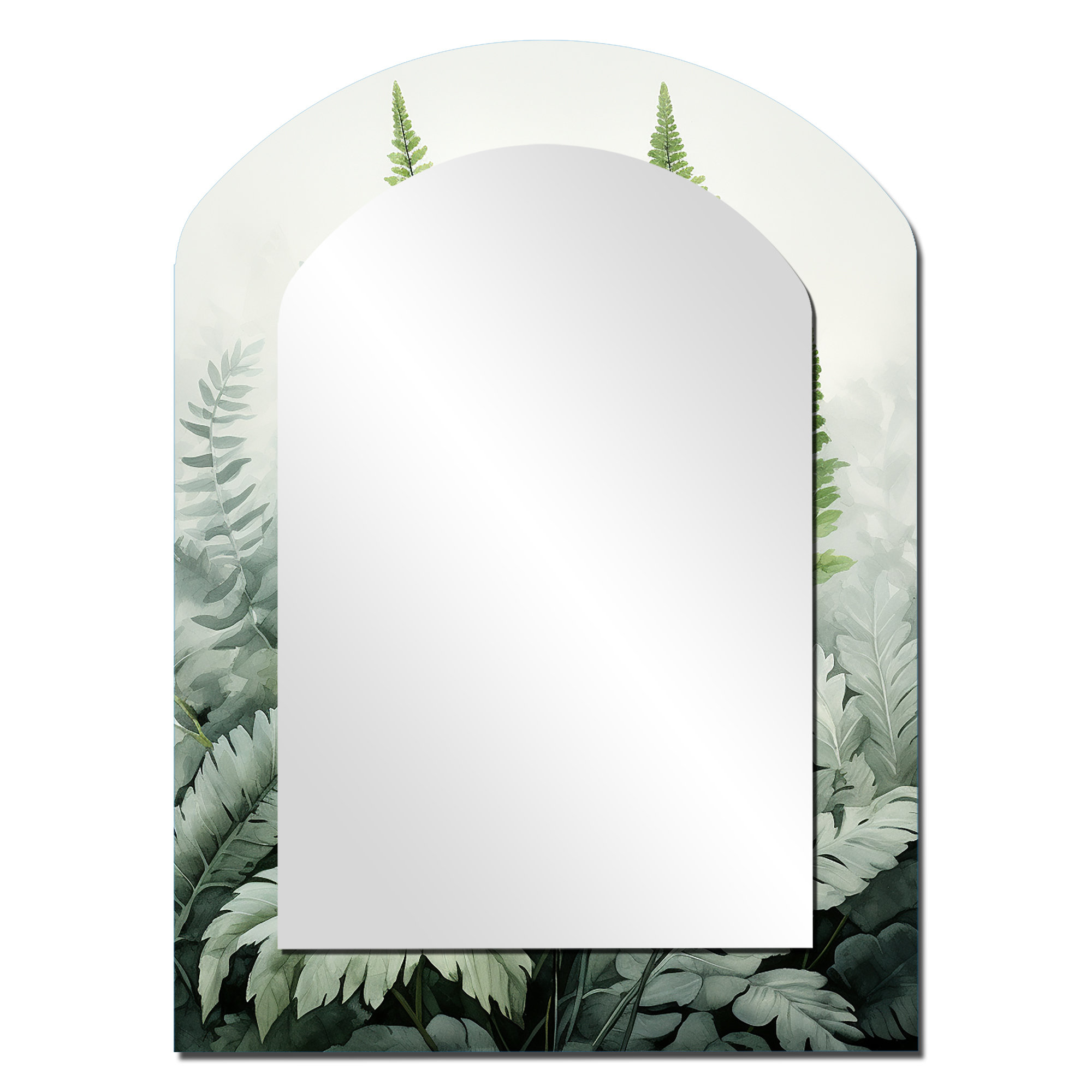 Red Barrel Studio® Minimal Ferns Emerald Reverie II - Ferns ...