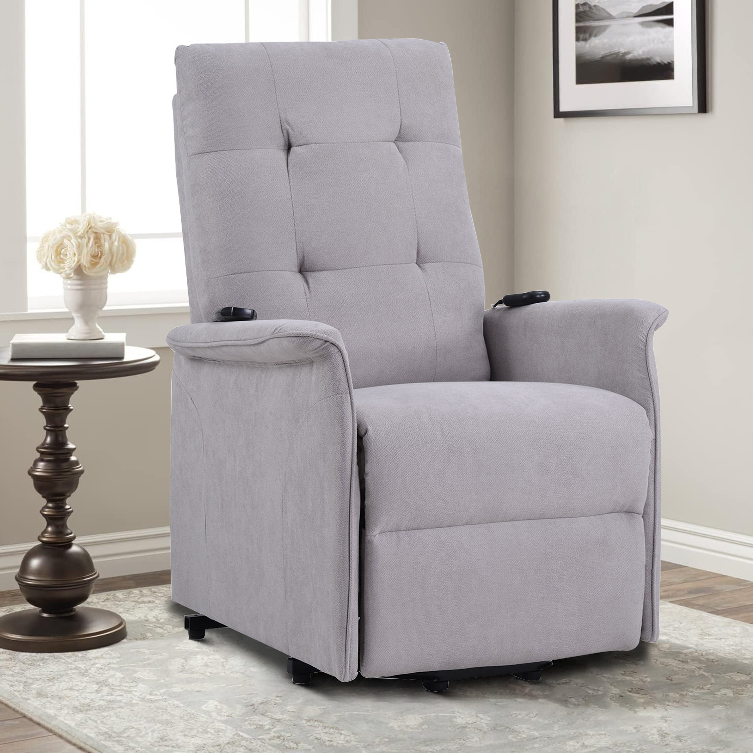 Latitude Run® Marsona Upholstered Lift Assist Recliner | Wayfair