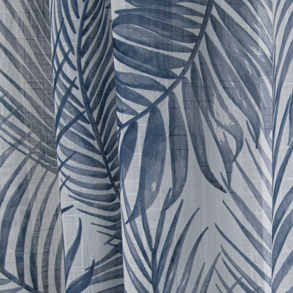 Bay Isle Home™ Alecsis 100% Polyester Semi-Sheer Fern Patterned Curtain ...