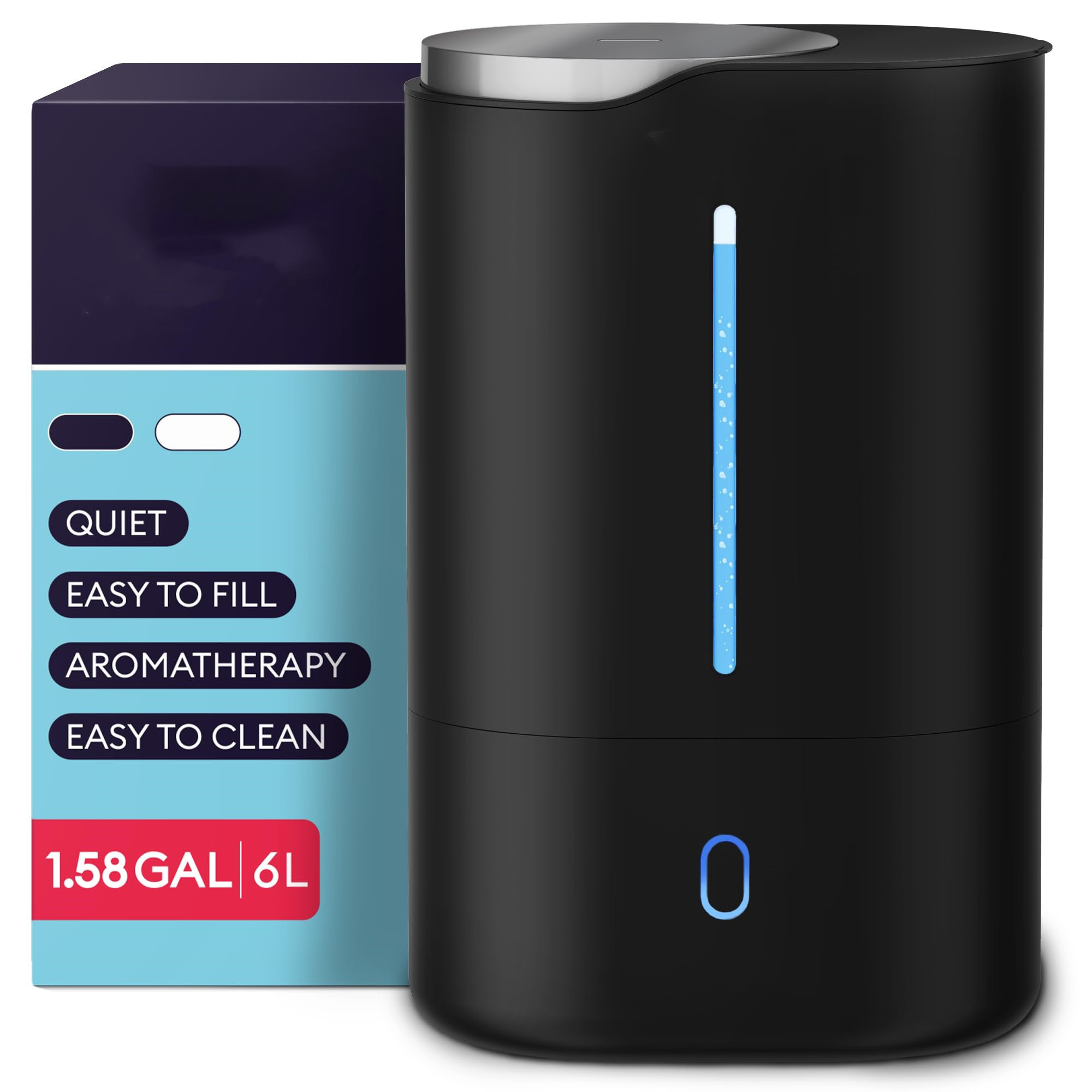 QUALITY FLOORING INC. Top Fill Humidifier With Essential Oil Diffuser ...