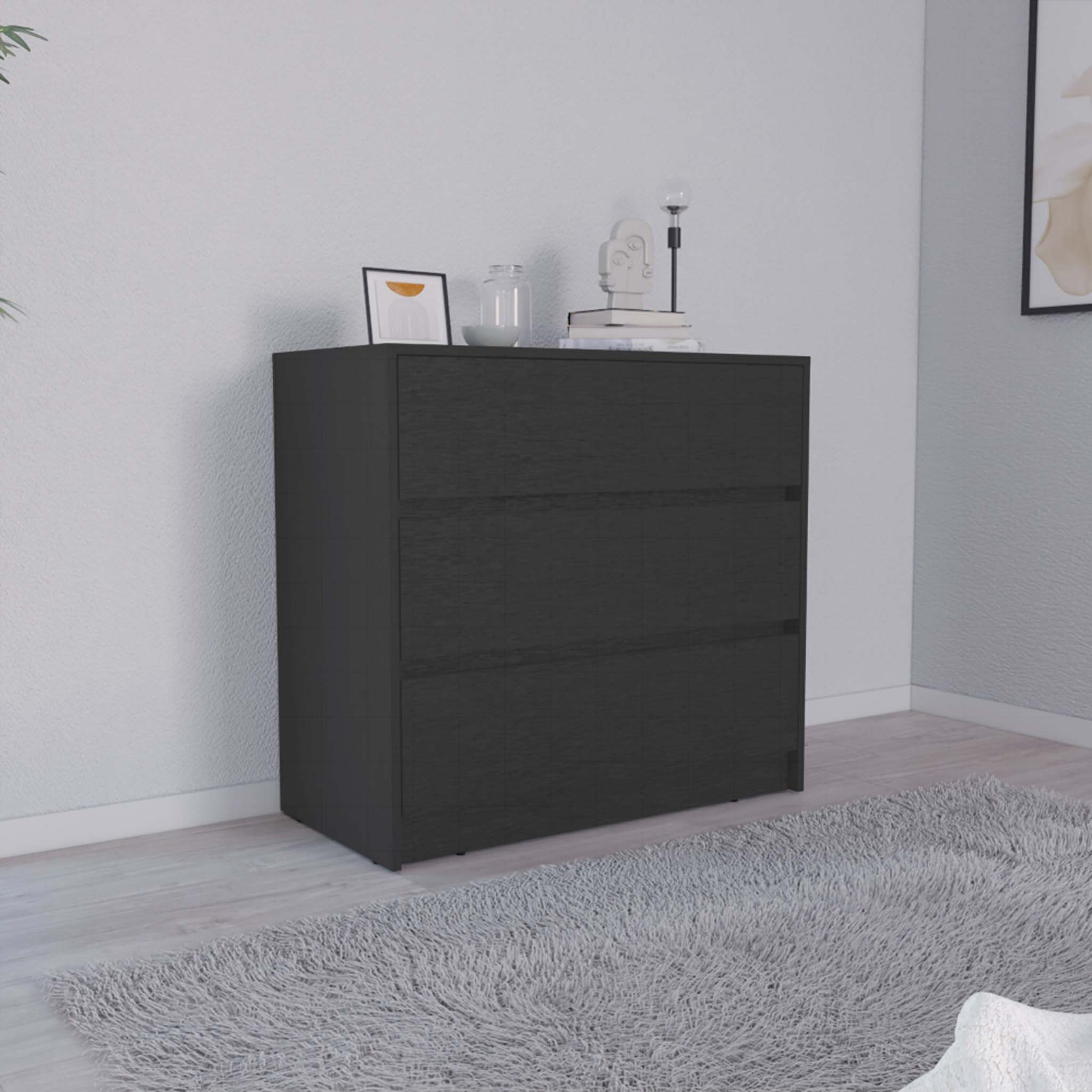 Latitude Run® Austin Three-Drawer Dresser with Smooth Pull-Out ...