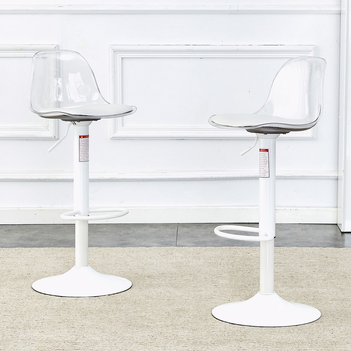 Ivy Bronx Swivel Bar Stools Set of 2 | Wayfair