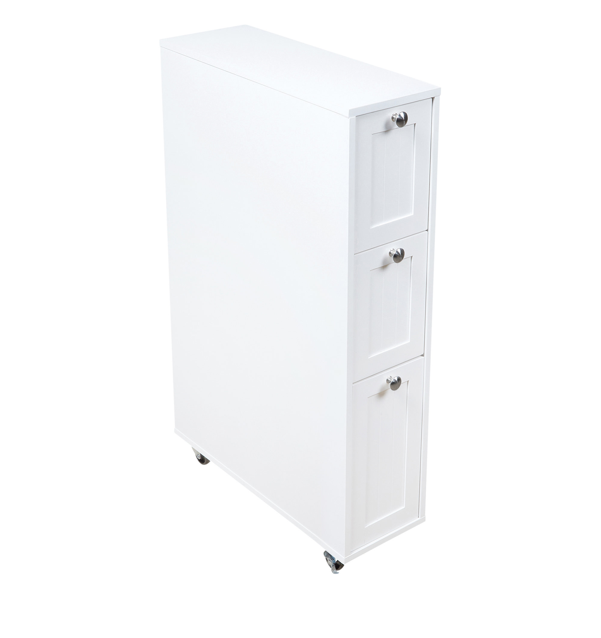 Lark Manor Saxony® 3 Tier Drawer Cabinet Storage With Wheels Rolling ...