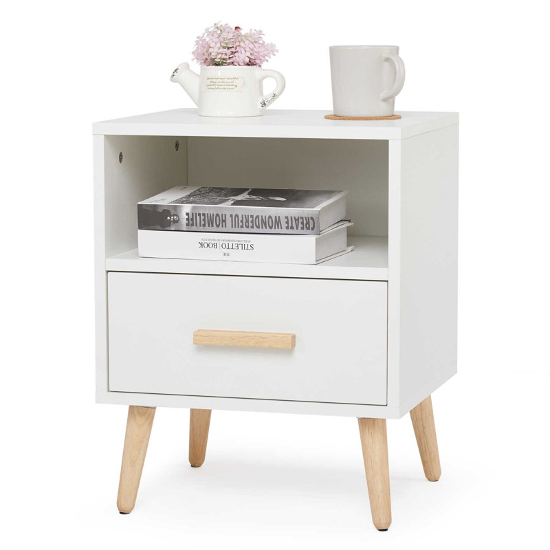 Norden Home Cular Manufactured Wood Bedside Table & Reviews | Wayfair.co.uk