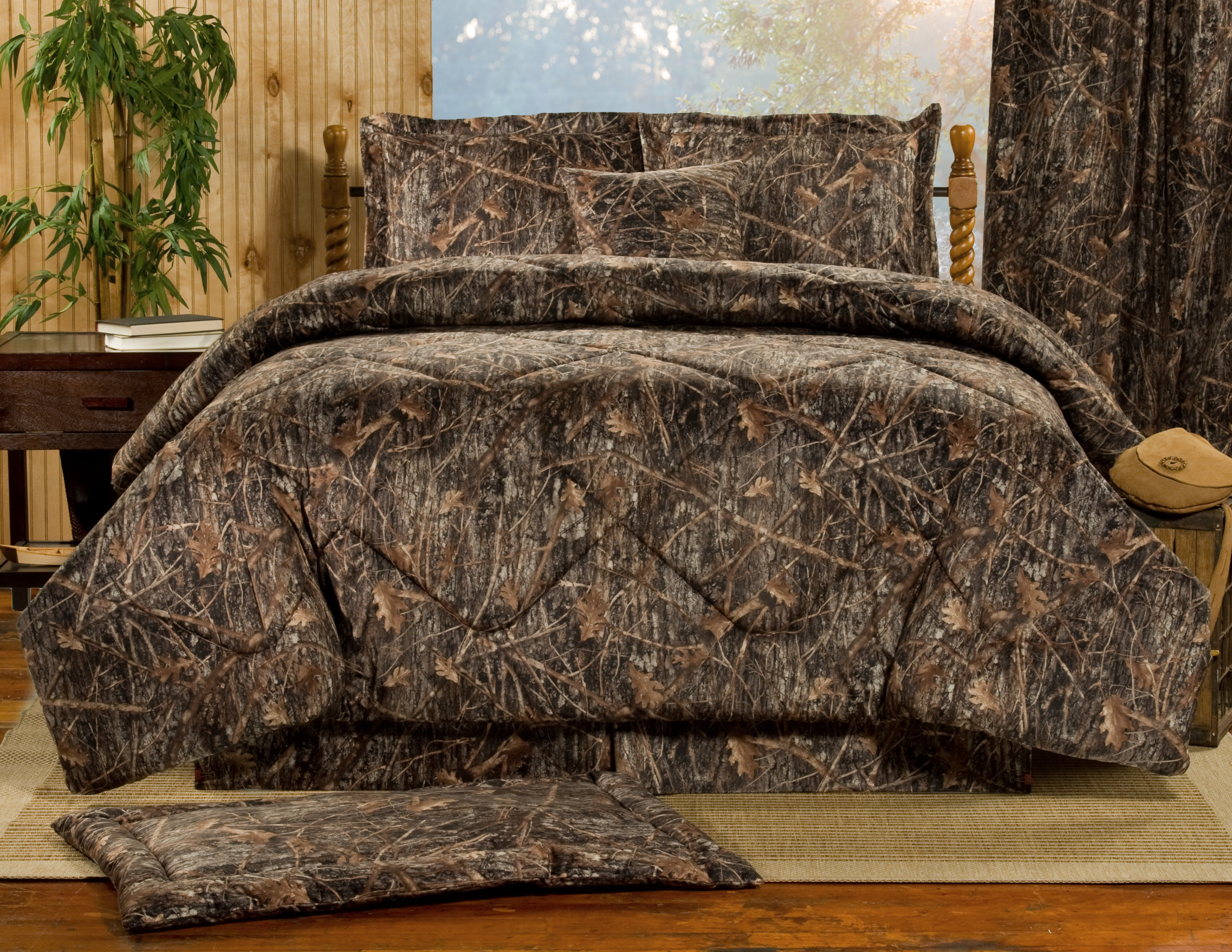 Victor Mill conceal brown microfiber camo comforter Set | Wayfair