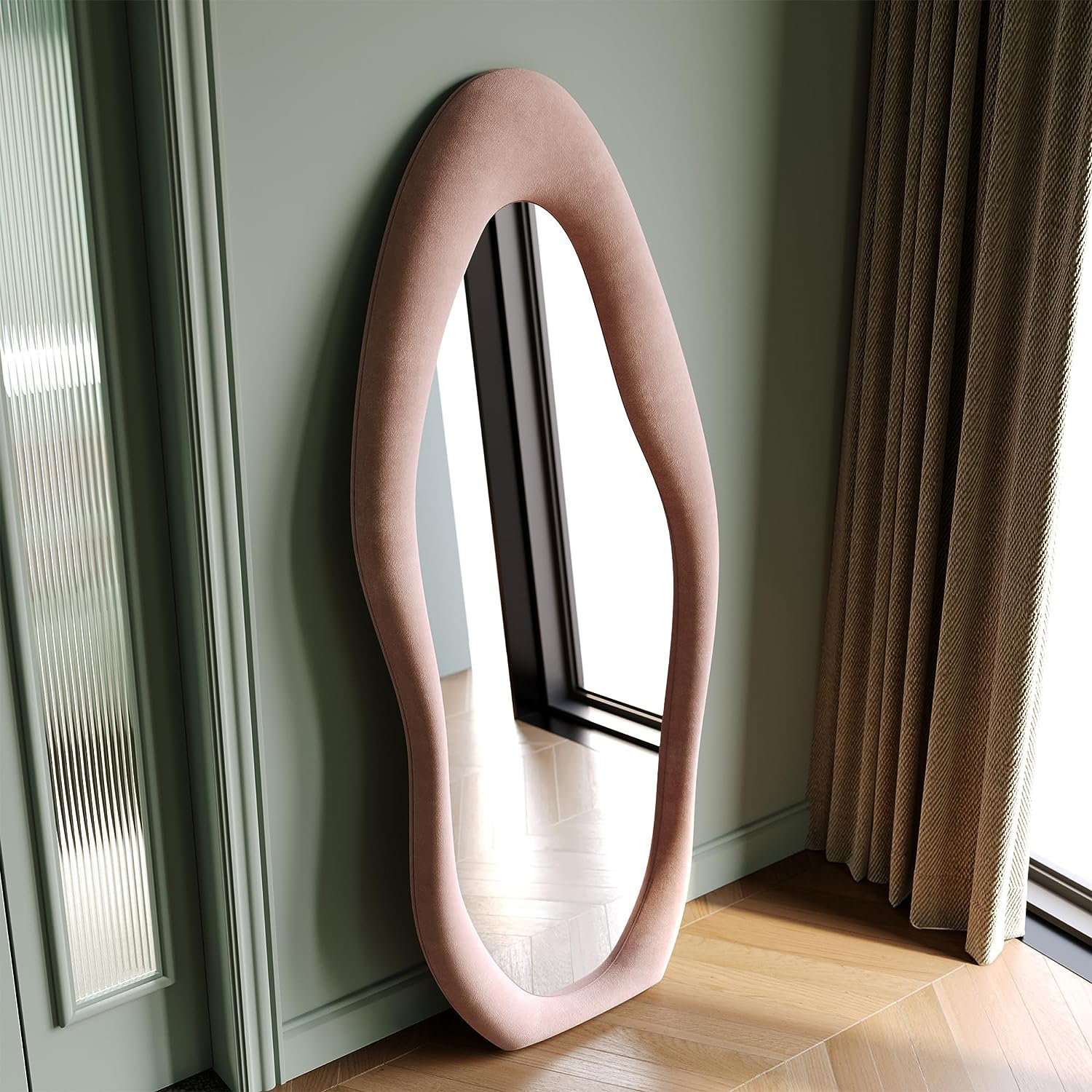 Wrought Studio Elinar Wavy Wall Mirror | Wayfair