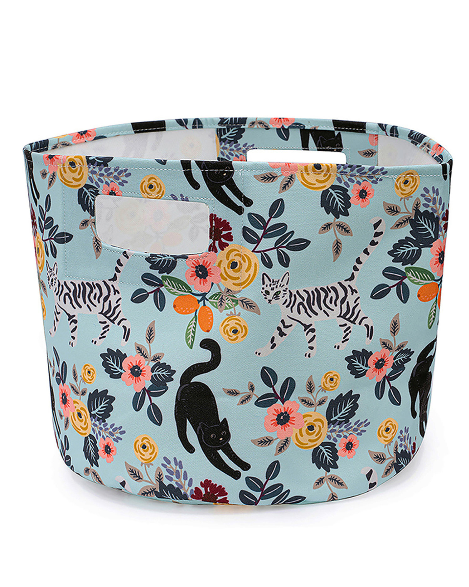 Winston Porter Cat Design Fabric Storage Bin | Wayfair
