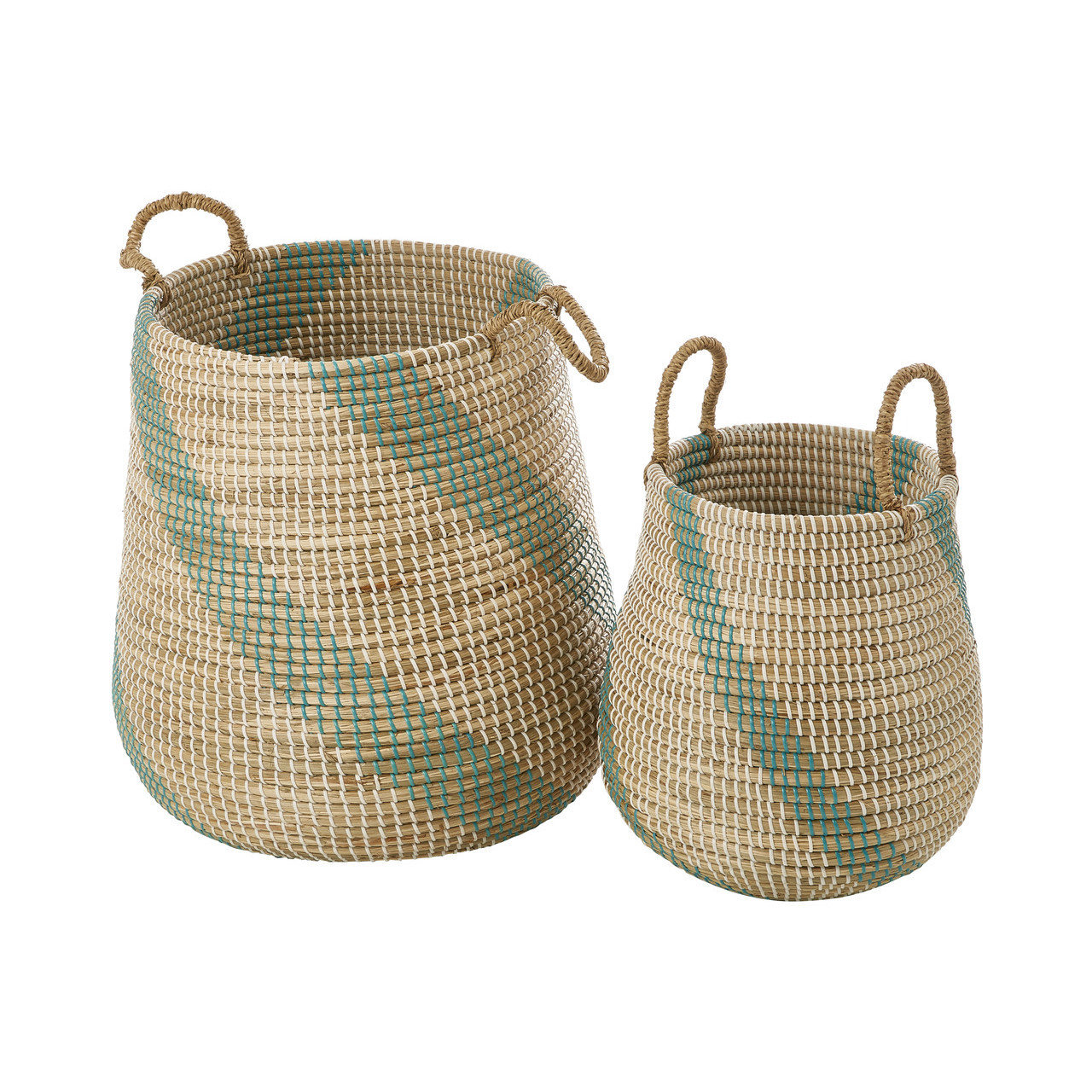 17 Stories Aleiya Seagrass 2 Piece Basket Set | Wayfair.co.uk