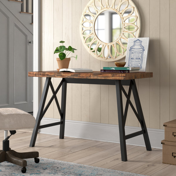 Laurel Foundry Modern Farmhouse Isakson Metal Base Writing Desk ...