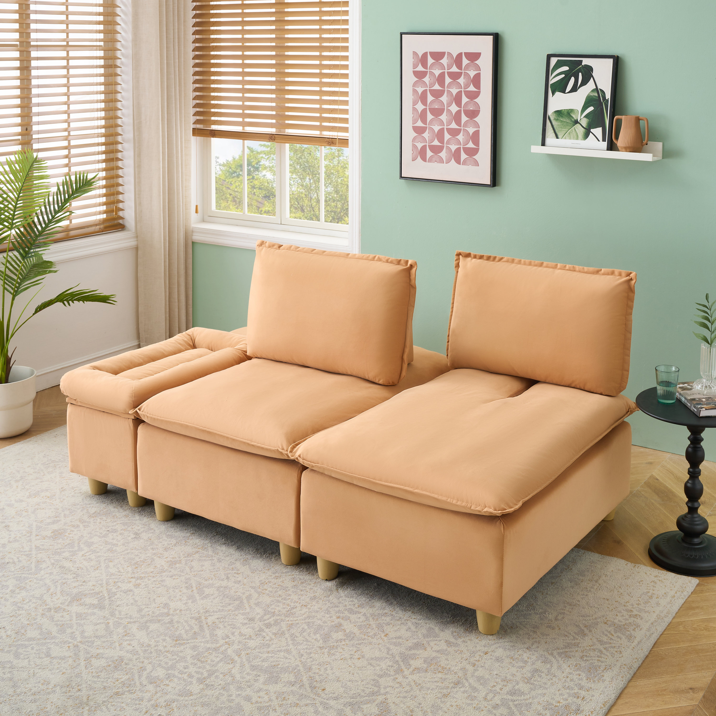 Latitude Run® Modular Sofa With Adjustable Backrest | Wayfair