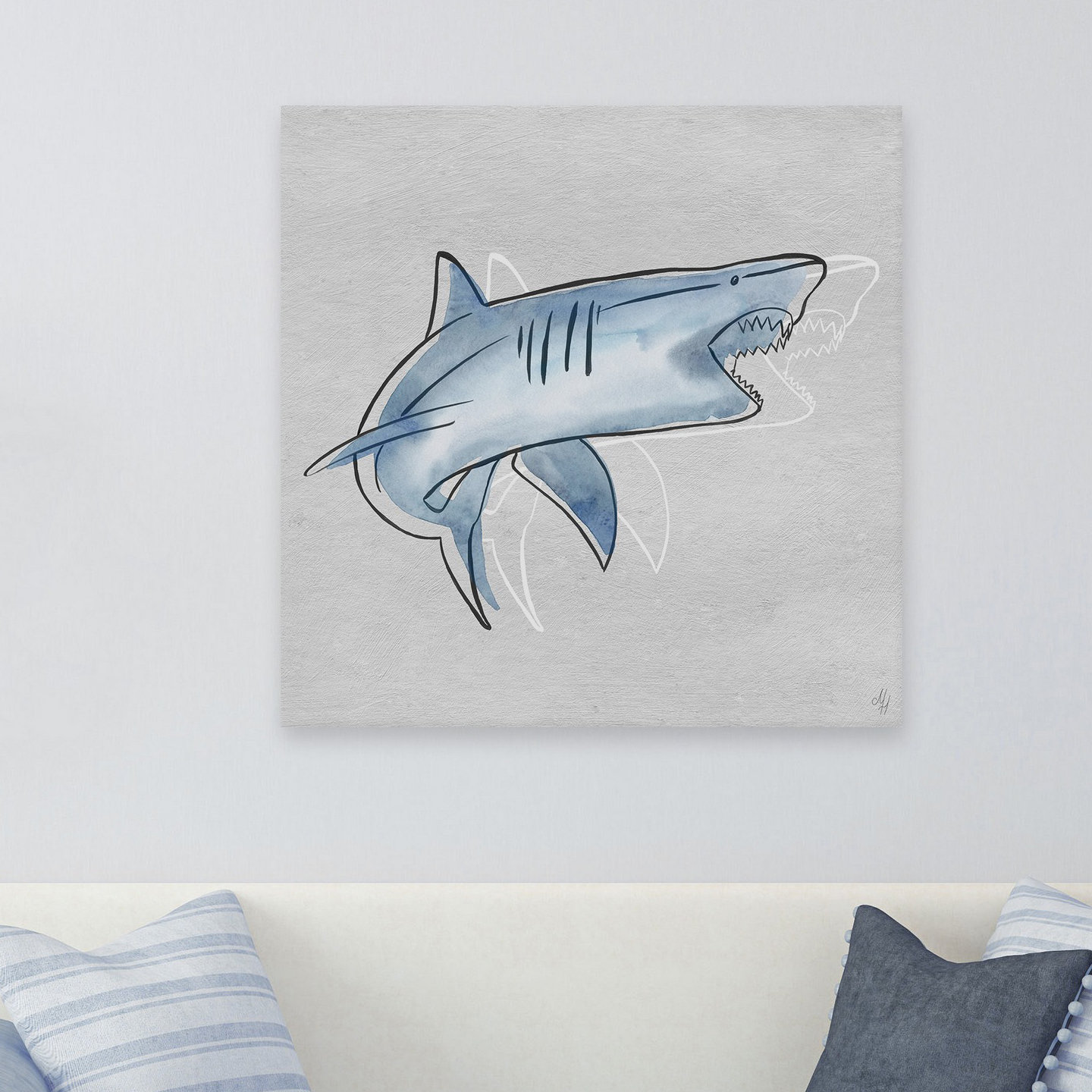 Isabelle & Max™ Christner Shark Canvas Art - Wayfair Canada